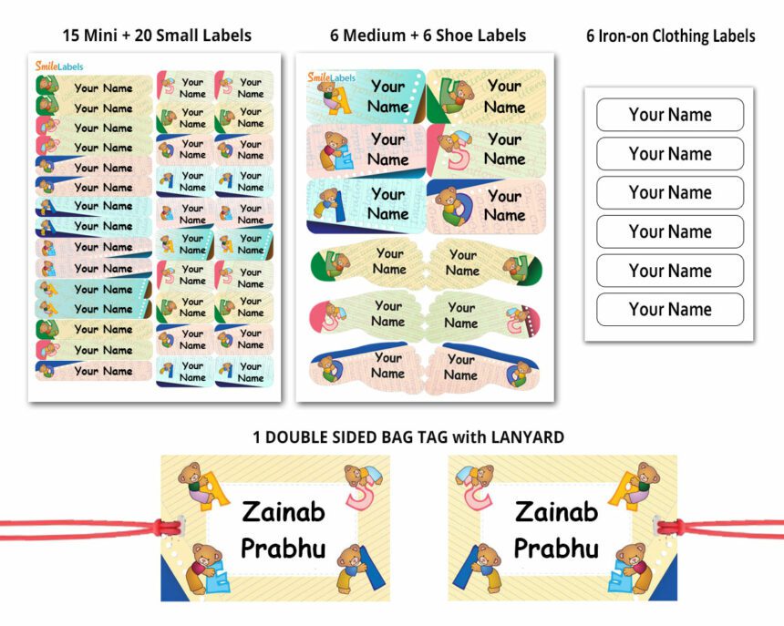 Essential School Pack - Smile Labels
