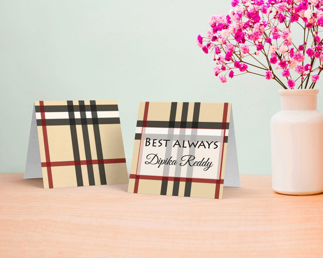 Personalised Folding Gift Cards - Smile Labels