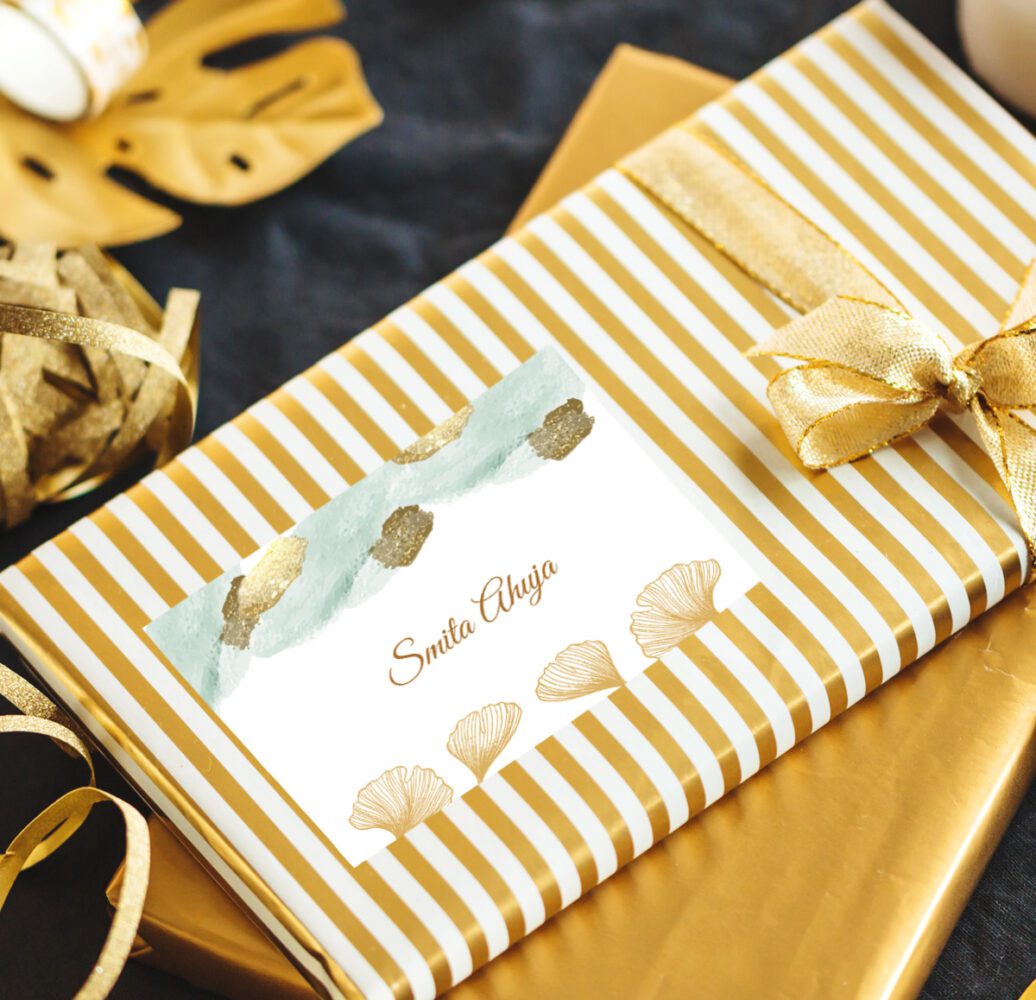 Premium Gold Flat Gift Cards - Smile Labels