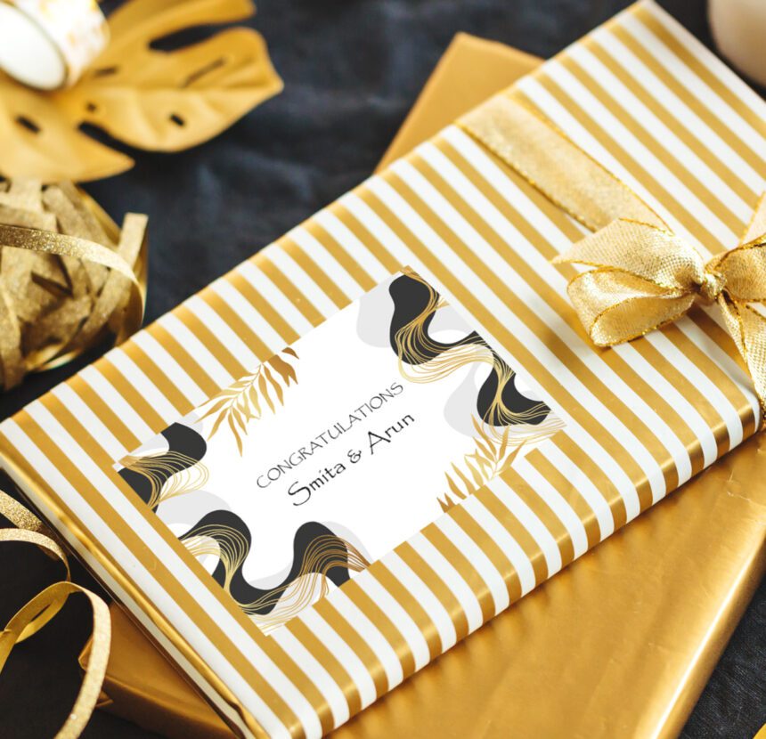 Premium Gold Flat Gift Cards - Smile Labels
